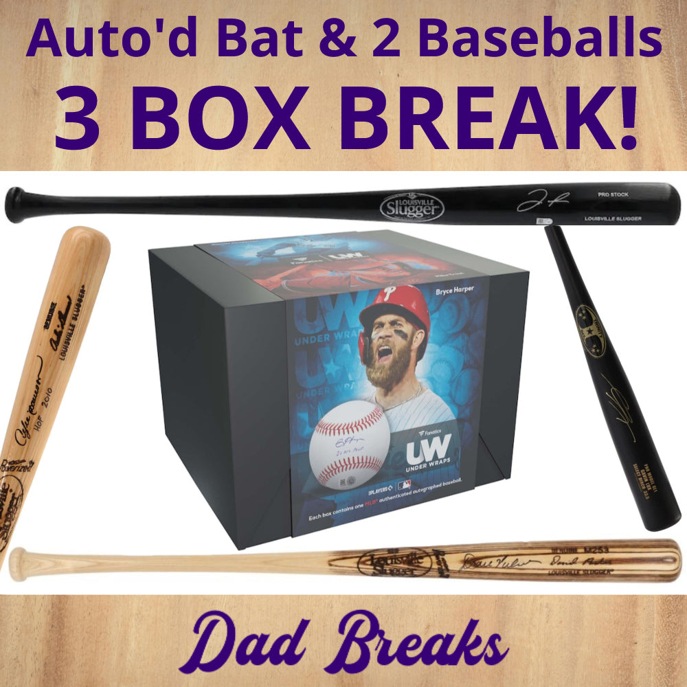 Dad Breaks Presents Live Autographed Sports Memorabilia Box Breaks ...