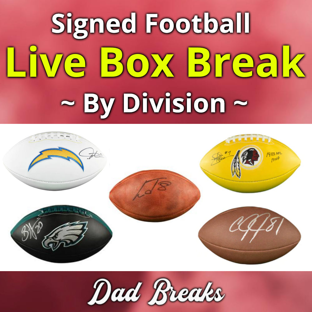 Dad Breaks Presents Live Autographed Sports Memorabilia Box Breaks ...