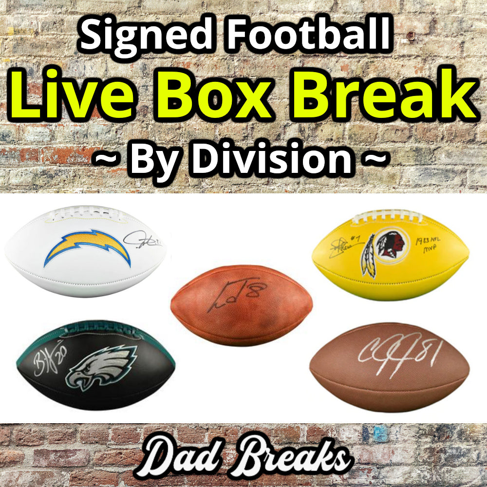 Dad Breaks Presents Live Autographed Sports Memorabilia Box Breaks ...